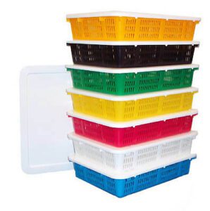 Drain Basket Stack & Nest Containers | Plastic Totes