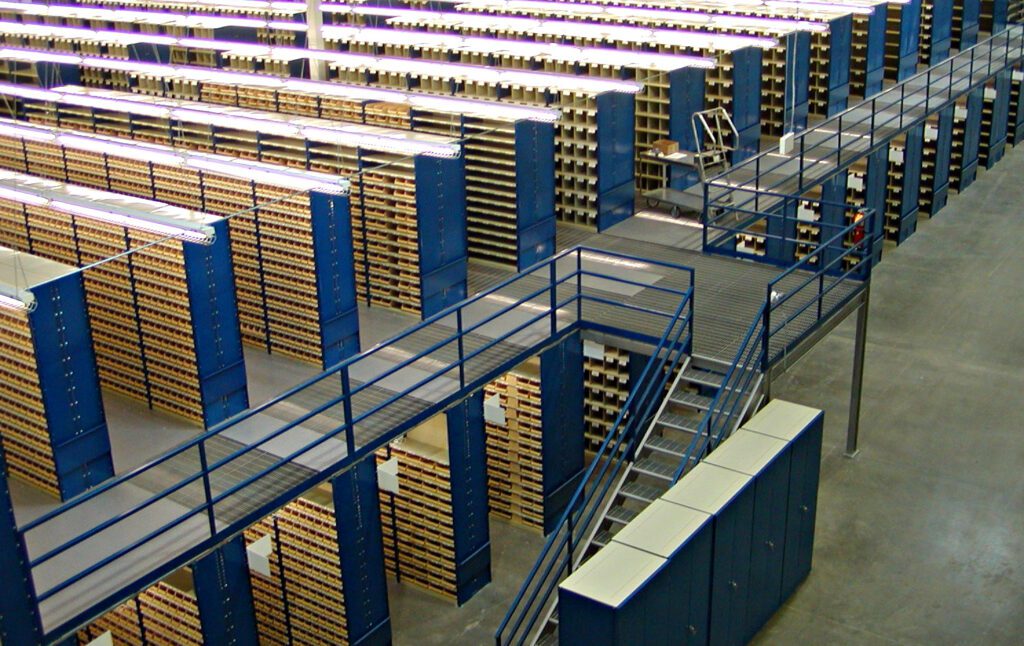 High Density Metal Shelving | Multi Level Shelving