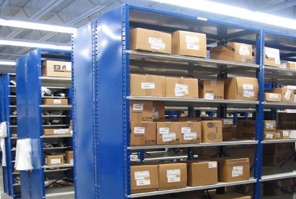 Open & Closed Metal Shelving